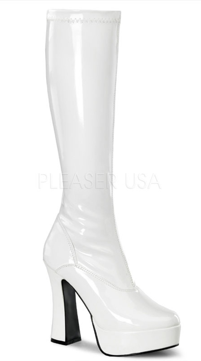 Electra 5" Heel Platform Boot, 5 Inch Heel Platform Knee Boot - Yandy.com