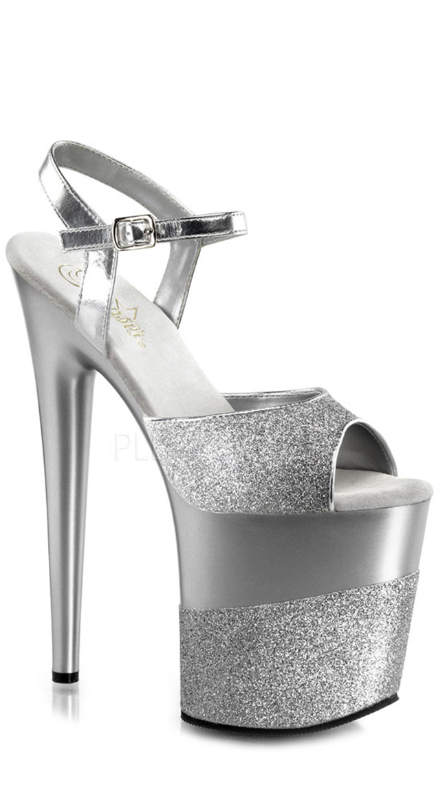 8 Inch Heel, 4 Inch Platform Ankle Strap Sandal, 8" Heel, 4" Pf Ankle ...