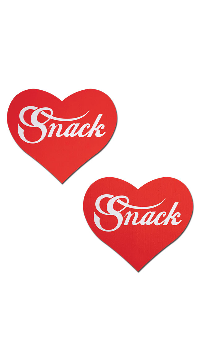 Snack Heart Pasties, Red Heart Pasties - Yandy.com