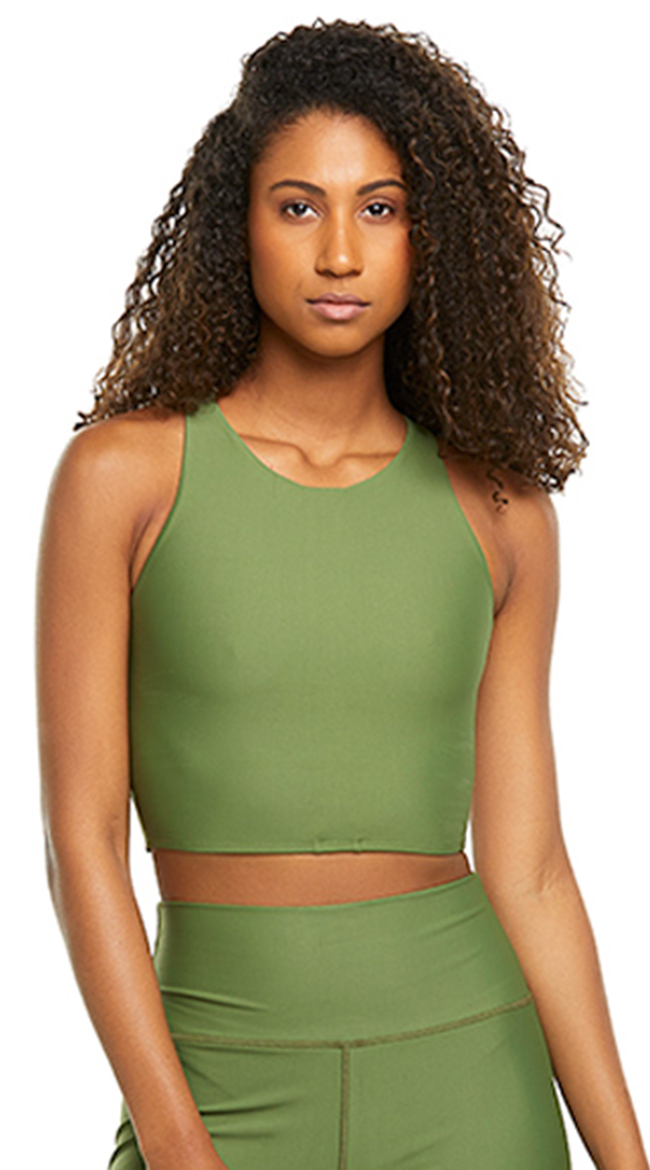 Paramount Cropped Sports Bra, Strappy Back Sports Bra - Yandy.com