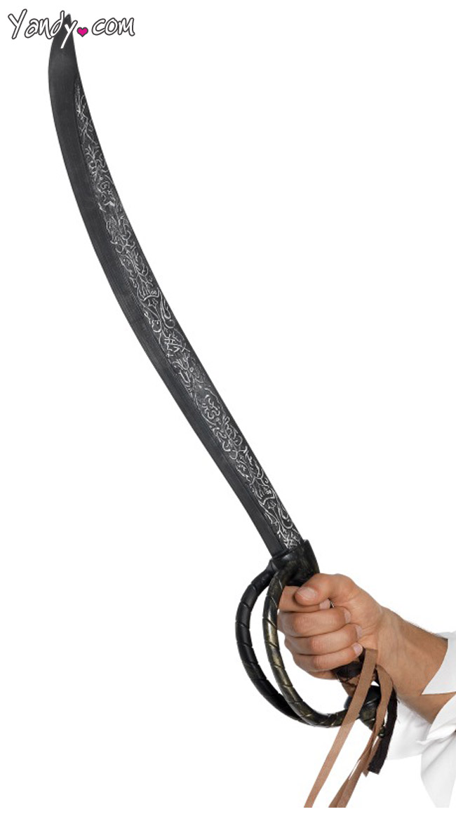 Aged pirate sword, pirate sword, pirate costume accessory