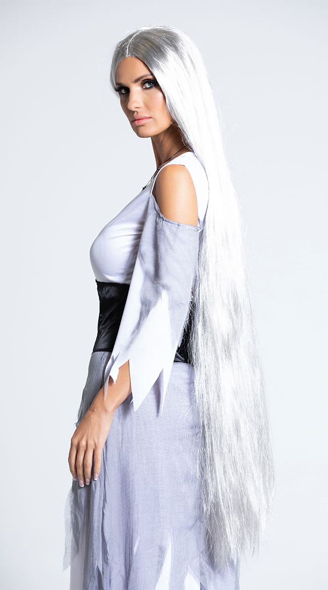 Haunting Long Gray Wig, long gray wig - Yandy.com