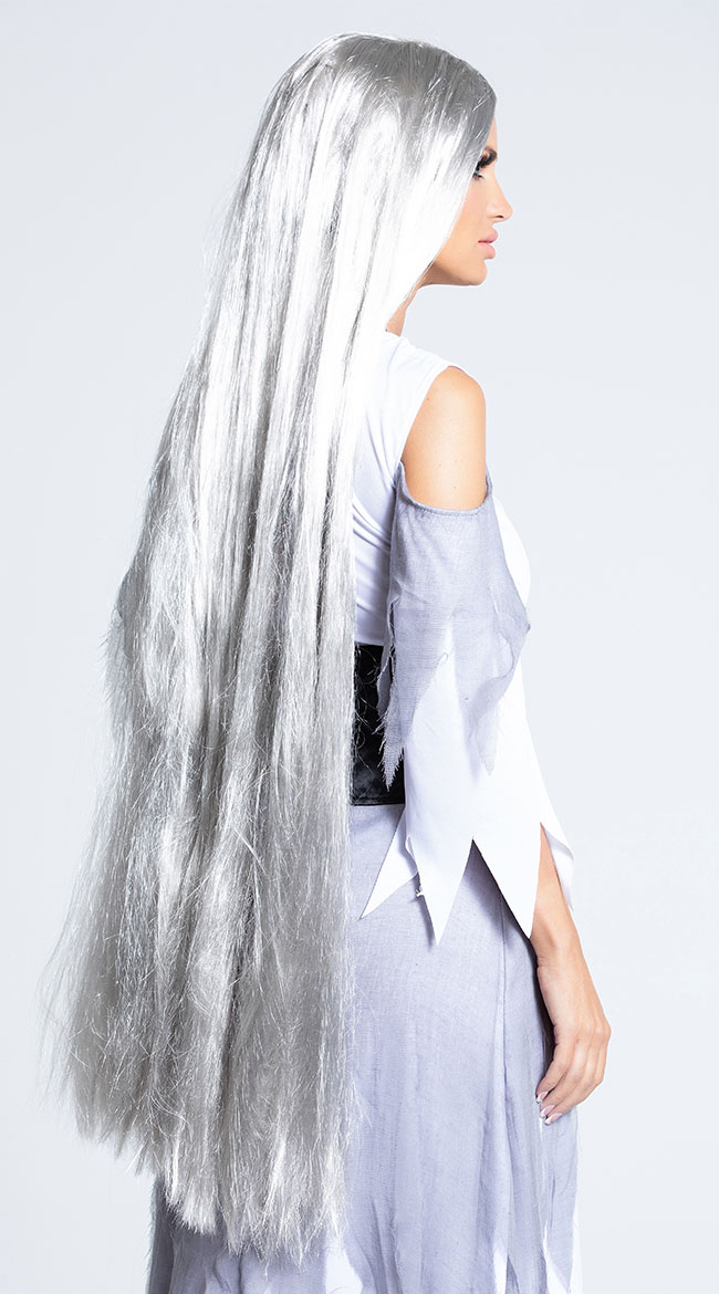 Haunting Long Gray Wig, long gray wig - Yandy.com