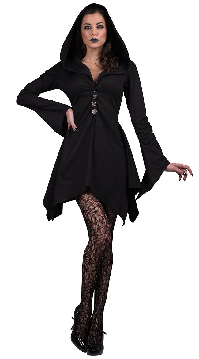 Salem Witch Costume, Witch Robe Costume, Witch Dress Costume