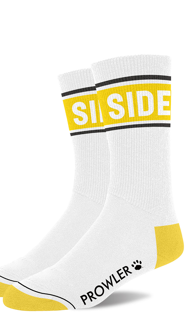 Men's Prowler Side Socks, Men's Yellow Side Socks - Yandy.com