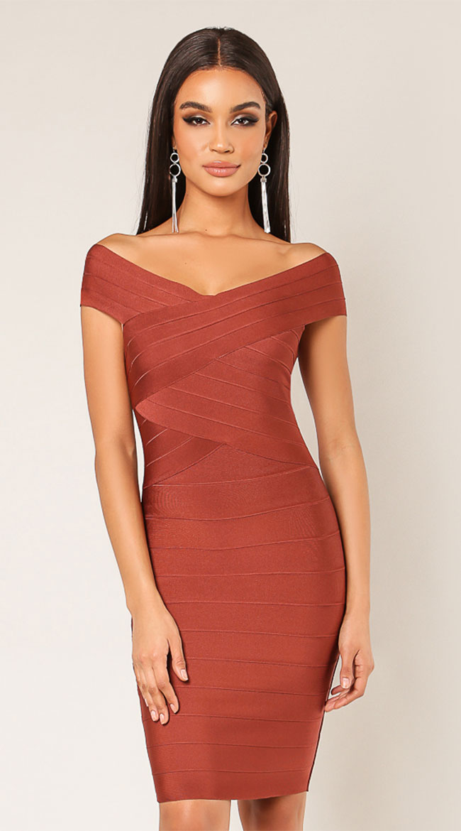 After Party Off Shoulder Bandage Dress, Bandage Party Dress - Yandy.com