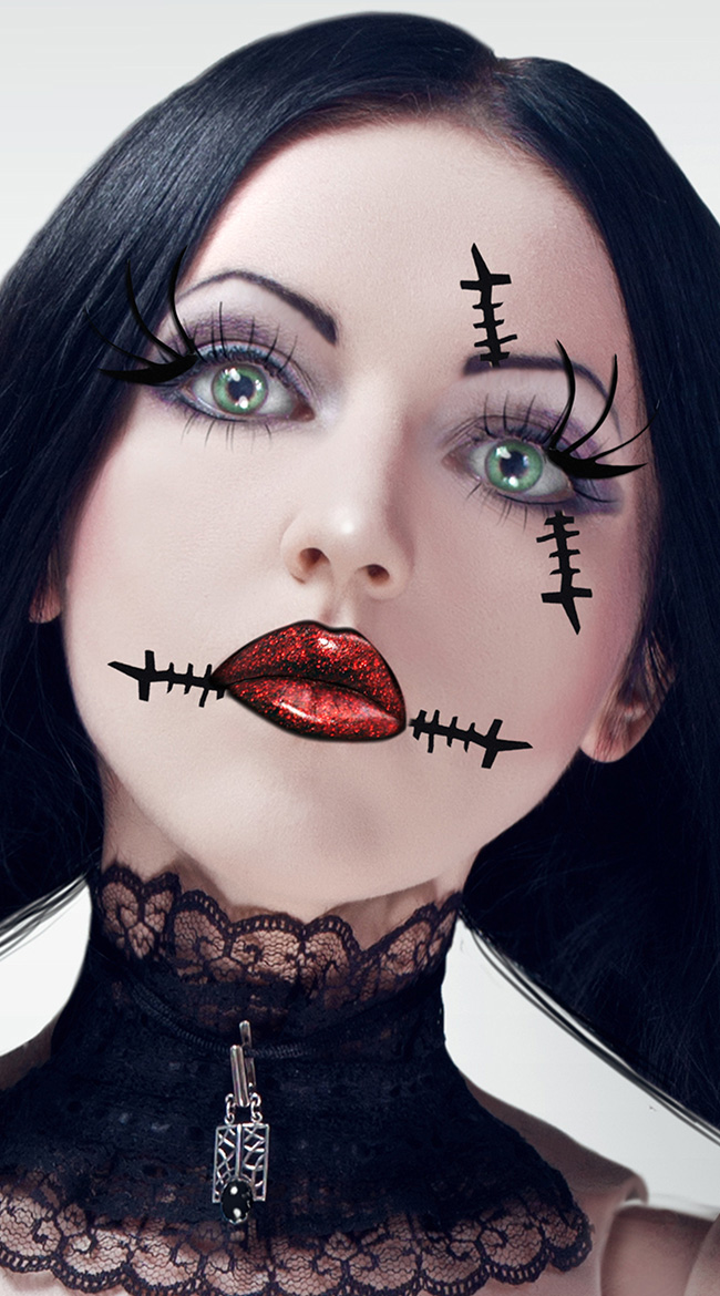 Corpse Lips, Zombie Lips, Costume Glitter Lips