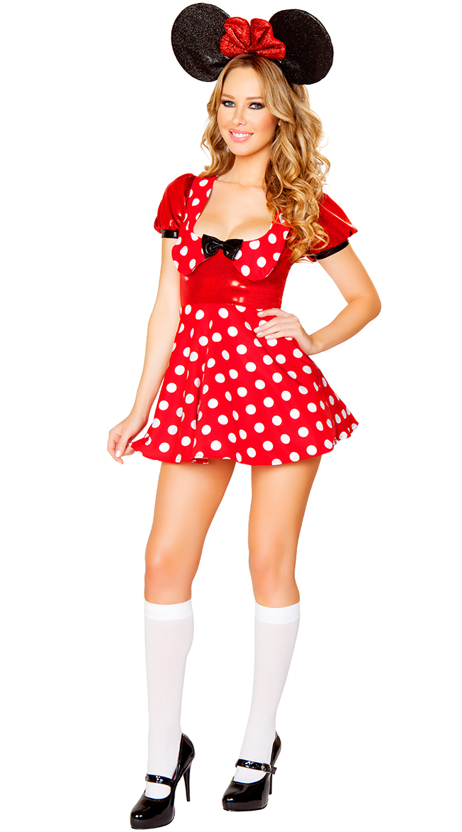Polka Dot Mouse Costume, Cartoon Mouse Costumes, Mouse Animal Halloween ...