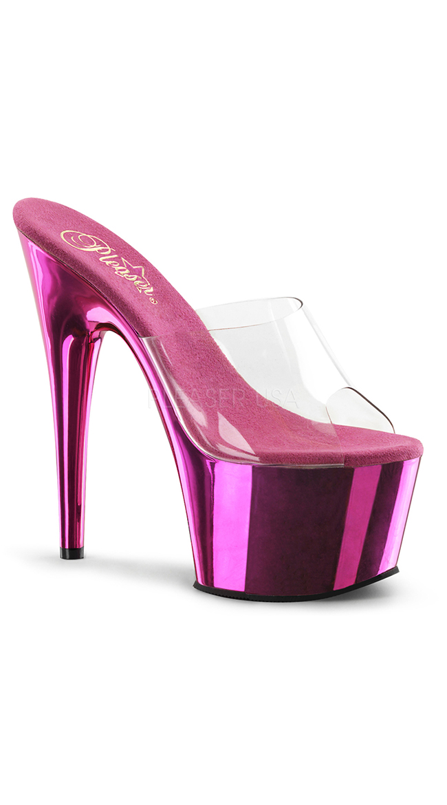 7 Inch Slide On Stiletto Shoe, 7 inch Platform Heels, High Heel Slip On ...