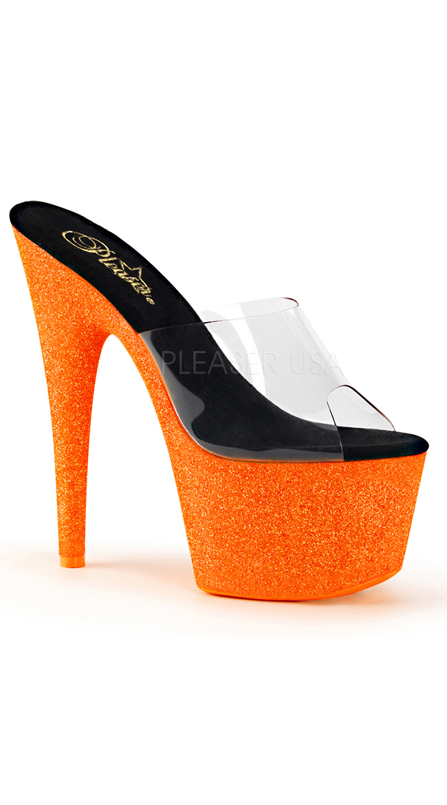 Neon UV Reactive Platform Slides, 7 Inch Slides, Black Light Slides