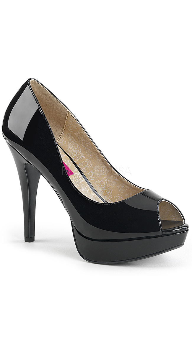 5 1/4" Classic Peep Toe Pump, Sexy Open Toe Pump - Yandy.com