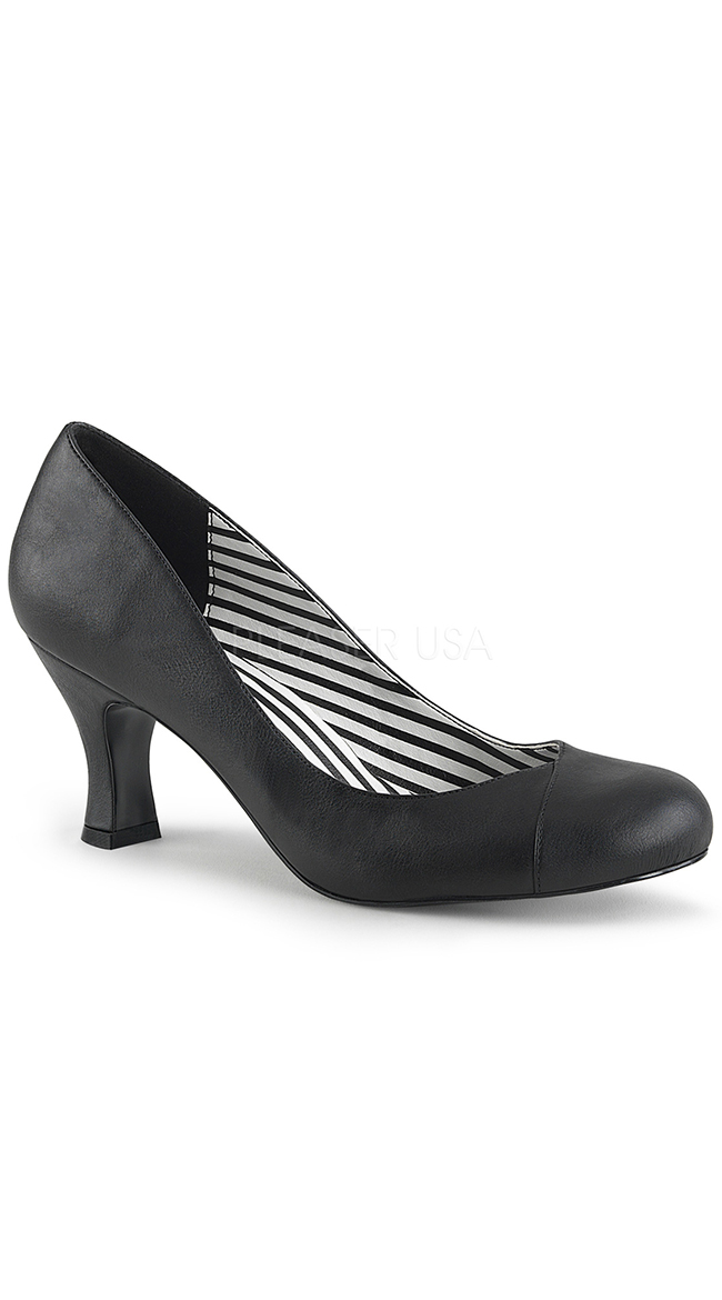 3" Curved Heel Pump, Classic Pump - Yandy.com