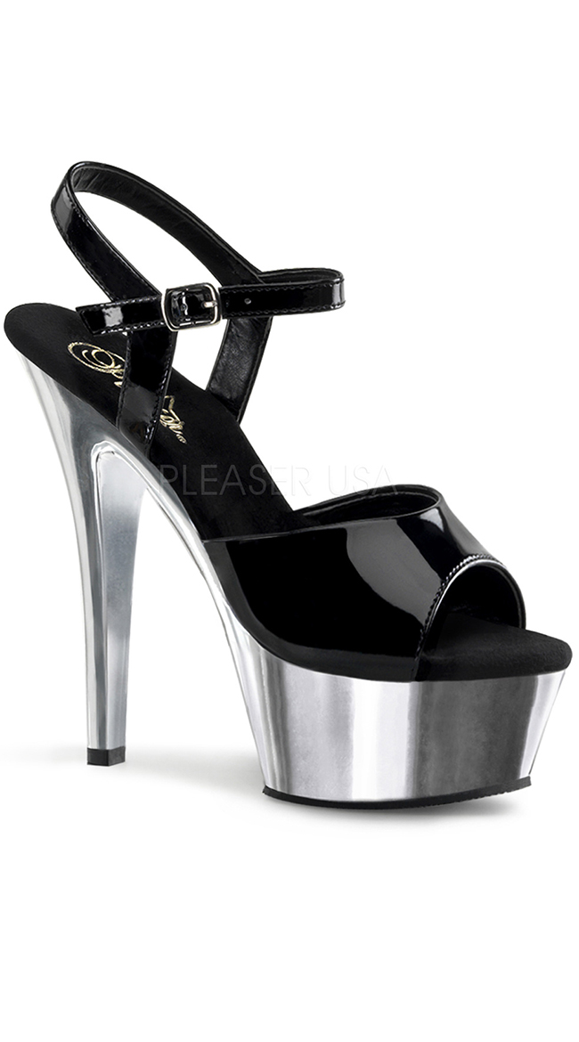 6 Inch Spike Heel Platform Sandal, 6