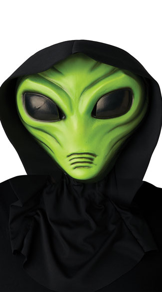 Green Extraterrestrial Life Mask, Sexy Green Alien Light Up Mask-Tandy.con