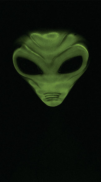 Green Extraterrestrial Life Mask, Sexy Green Alien Light Up Mask-Tandy.con