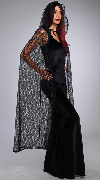 Lace Cape, Hooded Lace Cape- Yandy.com
