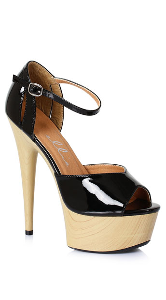 Center Stage Open Toe Heel Sandal, Platform Heels - Yandy.com