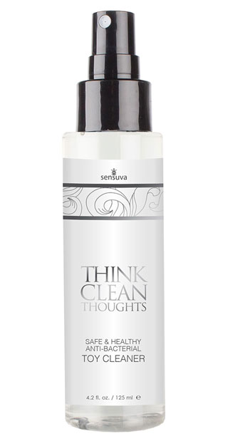 4.2 oz Think Clean Thoughts Toy Cleaner, Sex Toy Cleaner Spray - Yandy.com