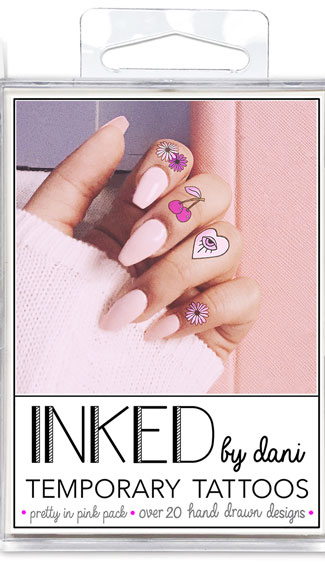 The Pretty In Pink Temporary Tattoo Pack, Body Stickers - Yandy.com
