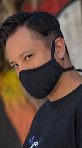 Performance Stretch Tailored Face Mask, Stylish Face Covering - Yandy.com