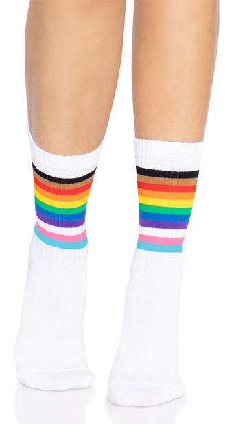 Pride Crew Socks, Rainbow Socks - Yandy.com