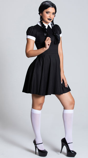 Gothic Darling Costume, Gothic Child Costume, Evil Child Costume