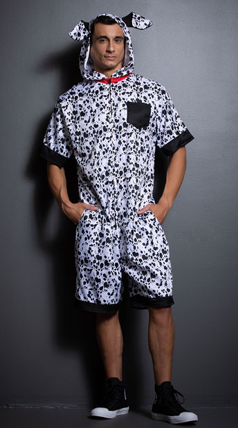 Men's Dalmatian Dog Costume, Men's Dog Costume - Yandy.com