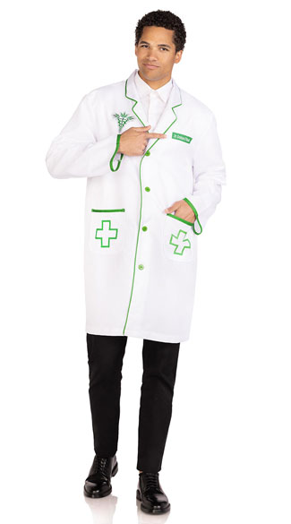 Men's Dr. Graham O'Hash Costume, Men's Weed Doctor Costume - Yandy.com