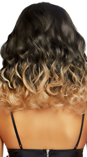 Curly Ombre Long Bob Wig, curly ombre wig - Yandy.com