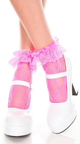 Lace Socks, lace ankle socks - Yandy.com