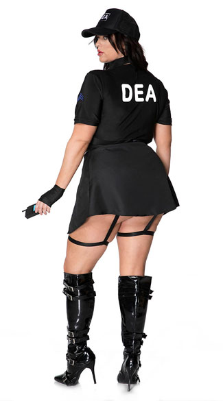 Plus Size DEA Agent Costume, Plus Size Sexy Cop Costume - Yandy.com