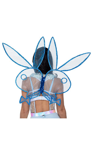 Playboy Bunny Fairy Wings, Blue Playboy Wings - Yandy.com