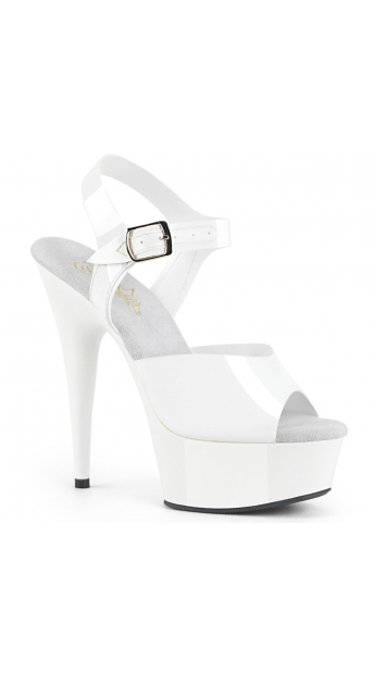 6 Inch Shiny Open Toe Platform Sandal, 6 Inch Shiny Open Platform ...