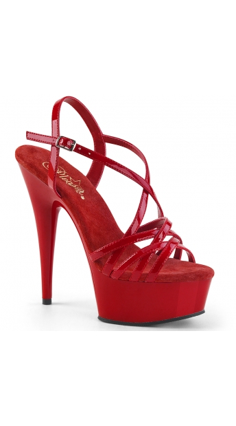 6 Inch Strappy Patent Sandal, 6 Inch Strappy Sandal - Yandy.com