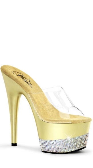 7 Inch Heel Platform Slide, 7" Heel, 2 3/4" Platform Slide - Yandy.com