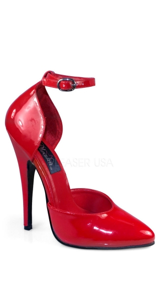 6 Inch Ankle Strap D'orsay Pump