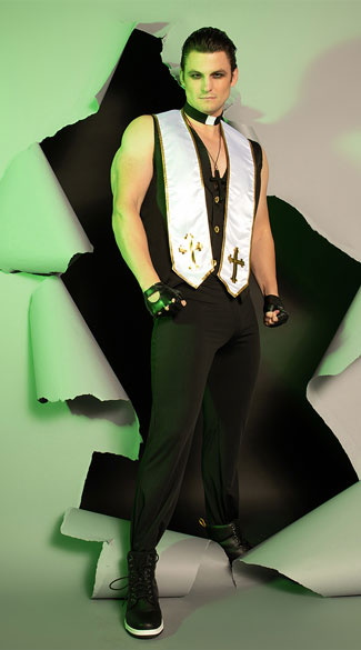 Men's Holy Priest Costume, Men's Religious Priest Costume - Yandy.com