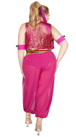 Plus Size Genie of the Lamp Costume, Plus Size Sexy Genie Costume ...