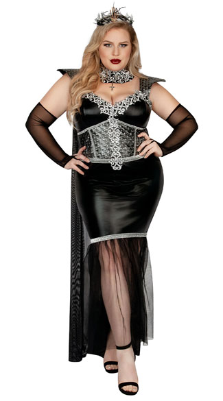 Plus Size Underworld Princess Costume, Plus Size Sexy Dark Princess ...