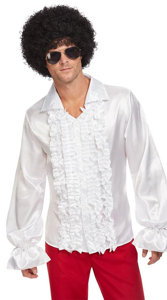 Men's White Boogie Down Dude Costume, Disco Costume - Yandy.com