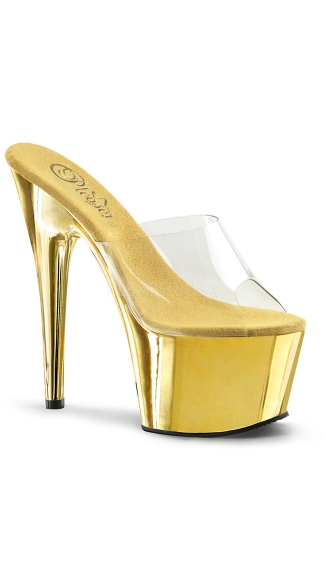 7 Inch Slide On Stiletto Shoe, 7 inch Platform Heels, High Heel Slip On ...