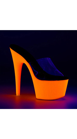 Neon UV Reactive Platform Slides, 7 Inch Slides, Black Light Slides