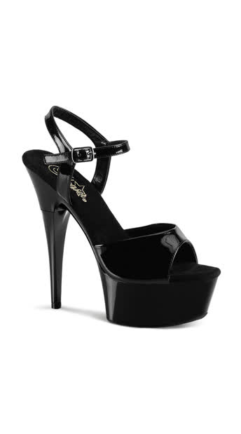 6" Ankle Strap Platform Sandal With Rhinestones, 6 Inch Ankle Strap ...