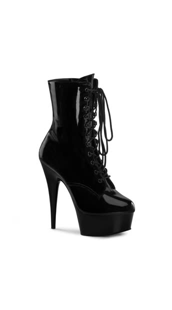 6" Lace-up Platform Ankle Boot, 6 Inch Lace-up Platform Ankle Boot ...