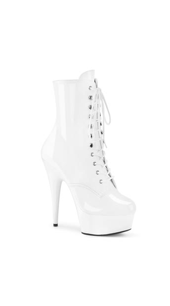 6" Lace-up Platform Ankle Boot, 6 Inch Lace-up Platform Ankle Boot ...