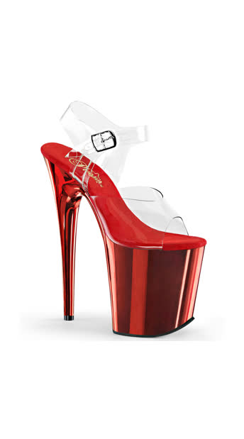8" Heel Ankle Strap Platform Sandal, 8 inch sandal, 8 inch heels ...