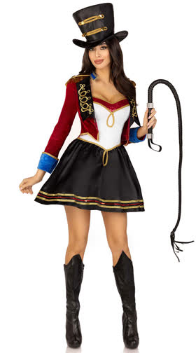 Fearless Ringleader Costume, Sequin Ringmaster Circus Costume - Yandy.com
