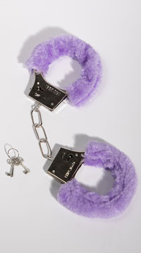 Beginner's Handcuffs Furry Purple, Handcuff, Handcuffs