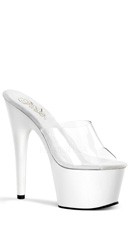 7 Inch Slide On Stiletto Shoe, 7 inch Platform Heels, High Heel Slip On ...